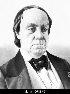 Vintage portrait of Lewis Cass Stock Photo - Alamy
