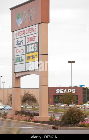 Champlain Centres shopping mall is pictured in Plattsburgh, NY Stock ...