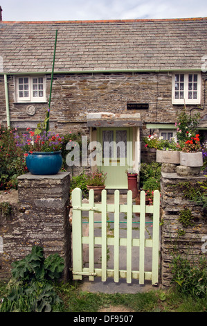Trevalga,Cornwall,UK,a privately owned village on the coast with church ...
