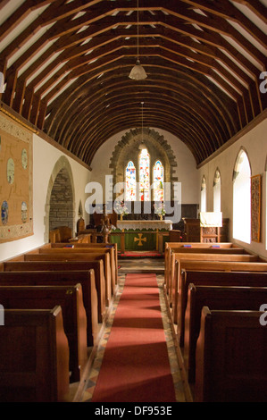 Trevalga,Cornwall,UK,a privately owned village on the coast with church ...