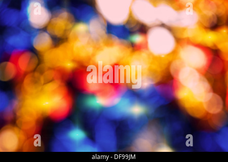 Blurred lights red background, banner texture. Abstract bokeh with soft ...