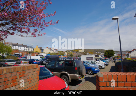 Shopping street Aberystwyth town centre Wales UK Stock Photo - Alamy