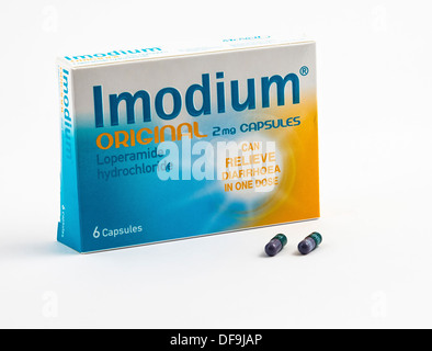 Imodium packet and capsules. used in treatment of diarrhoea Stock Photo ...