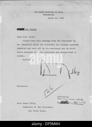This image shows Grace Tully, secretary to President Franklin D ...