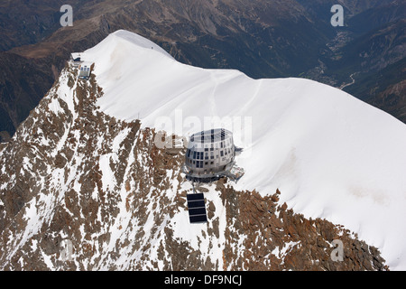 AERIAL VIEW. Aiguille du Gouter (alt.: 3863m). France's highest ...