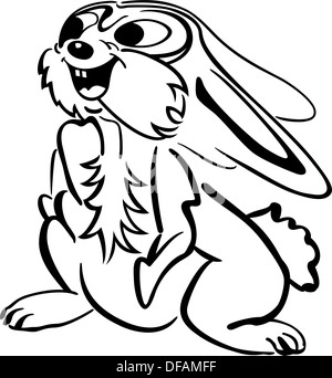 Cartoon of a funny bunny Stock Photo - Alamy