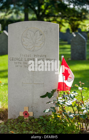 WW1 grave of George Lawrence Price, last Commonwealth soldier killed in ...