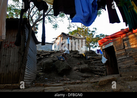 A view of some the shacks in the Kennedy Road informal settlement in ...