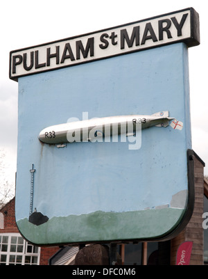 General view of Pulham St. Mary, Norfolk, once home to a Royal Naval ...