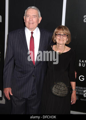 Dan Rather and wife Jean Goebel attend the premiere of Warner Bros ...