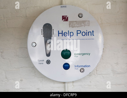 A help point on a railway UK Stock Photo: 50936958 - Alamy