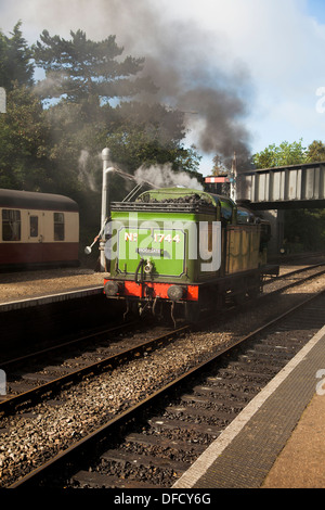 Steam locomotive and tender at Sheringham Norfolk Stock Photo - Alamy