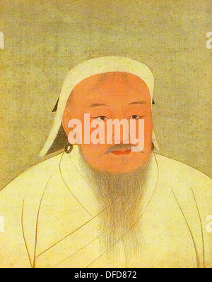 Portrait of Genghis Khan Stock Photo - Alamy