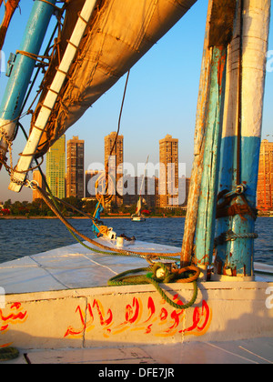 Faluka in Nile River, Cairo, Egypt Stock Photo - Alamy