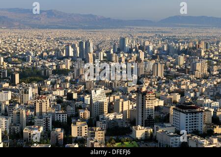 Panoramic view over the city of Tehran, Iran, Persia, Asia Stock Photo ...