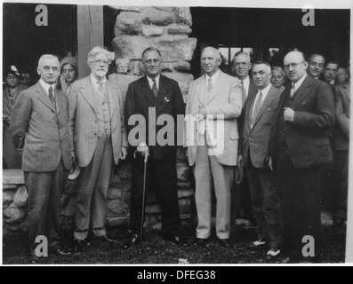A photograph of Franklin D. Roosevelt, among others, in Dutchess County ...