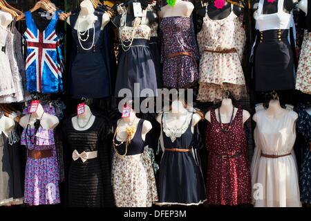 Clothes stall at Camden Market London England UK Stock Photo - Alamy