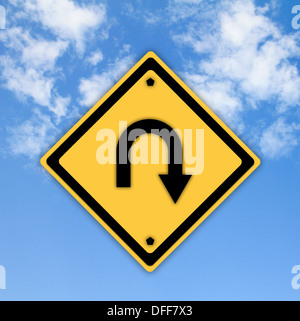 'Turn Back' warning sign on an exit ramp to the M7 Motorway, Curragh ...