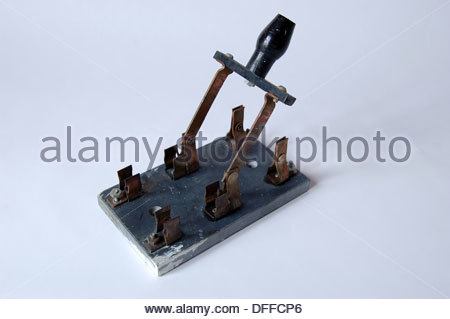 Antique Electrical Circuit Breaker Switches - Early 1900s Stock Photo ...