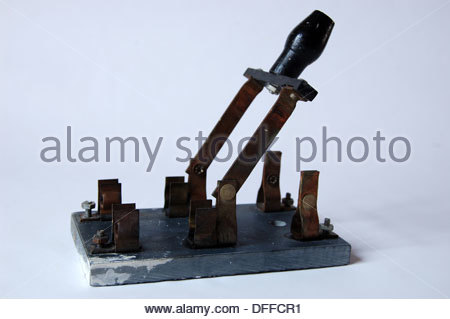 Antique Electrical Circuit Breaker Switches - Early 1900s Stock Photo ...