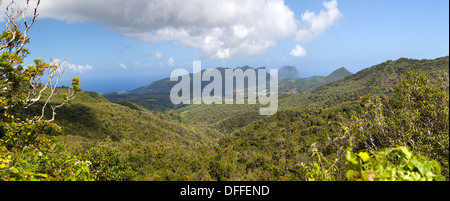 Mauritius. Gorge of the Black river. Top view. Pan Stock Photo - Alamy