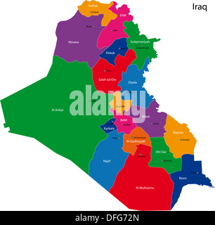 Map of Basra City in Iraq Stock Photo - Alamy