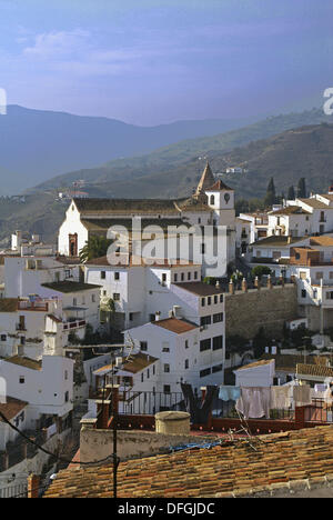 Village of El Borge in the Axarquia mountains. Malaga province Stock ...