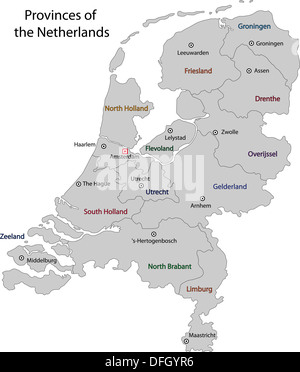 map of the netherlands Stock Photo - Alamy