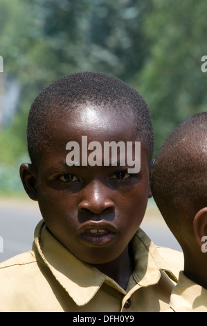 Rwandan boy child close up Northern Rwanda Central Africa Stock Photo ...