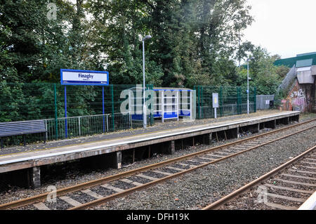 A Translink NI Railways train at Belfast Central Station Northern ...
