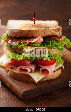 Ham Sandwich vertical Stock Photo - Alamy