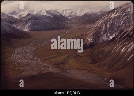 LARGE VALLEY WEST OF THE PIPELINE ROUTE IN THE UPPER ATIGUN VALLEY. THE ...