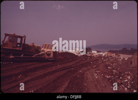 GARBAGE IS COVERED BY ONE FOOT OF EARTH IN CROTON LANDFILL OPERATION ...