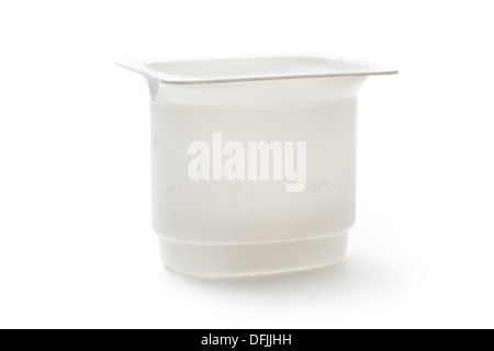 Empty yoghurt pot Stock Photo - Alamy
