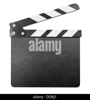Blank white clapper board isolated on white background Stock Photo - Alamy
