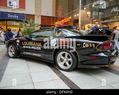 A Louisiana State Police Pontiac Firebird pursuit car seen at a classic ...