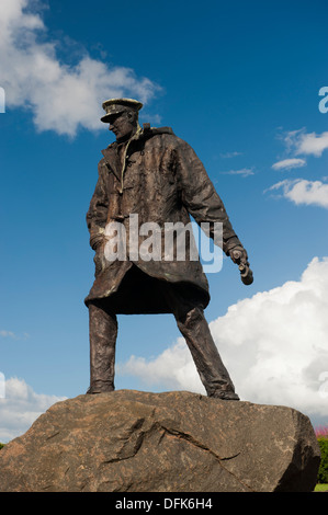 Sir David Stirling, founder of the SAS, memorial statue, near Stirling ...