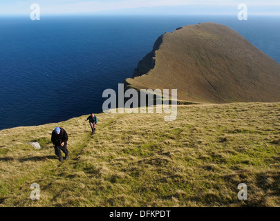 The cliffs of Conachair, Hirta, St Kilda, Outer Hebrides, Scotland, UK ...