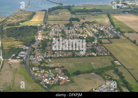 Aerial photograph of Hayling Island Havant Hampshire Stock Photo - Alamy