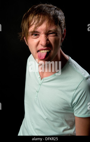 face, grimace, expression, handsome, emotion, young, younger, man, guy ...