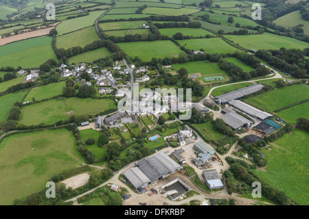 Aerial photograph of Stoke Rivers Devon Stock Photo - Alamy