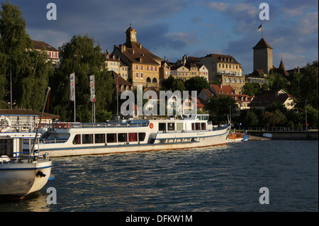 Switzerland swiss Murten lake of Murten town city canton Freiburg Stock ...