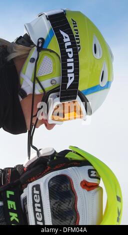 Flattach, Austria. 07th Oct, 2013. German ski racer Susanne Riesch is ...