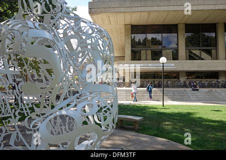 The Alchemist sculpture, outside the Stratton Student Center, MIT Stock ...