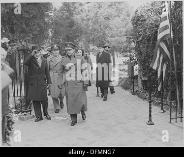 A photograph showing Field Marshal Harold Alexander alongside an ...