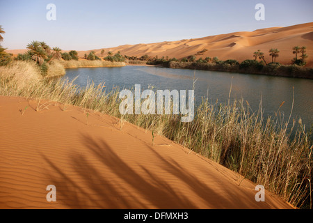 Umm-al-Maa Salt Lake, Sahara Desert, Ubari Lakes, Ubari Sand Sea ...