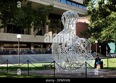 The Alchemist sculpture, outside the Stratton Student Center, MIT Stock ...