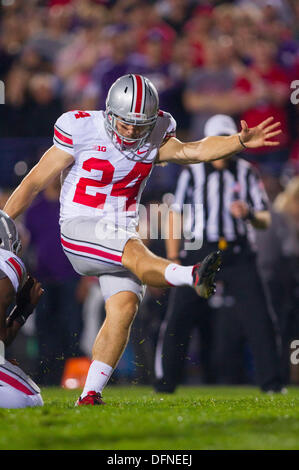 Ohio State kicker Drew Basil (24) tackles Wisconsin wide receiver Jared ...