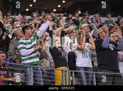 Notre Dame fans cheer .during an NCAA college football game between the ...