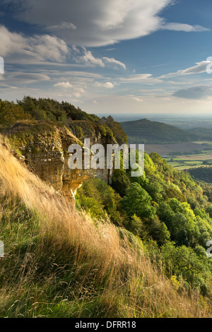 Whitestone Cliff, Lake Gormire and Hood Hill near Sutton Bank, North ...